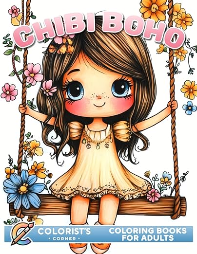 Amazon.com: Chibi Boho: Coloring Book for Adults and Teens Featuring ...