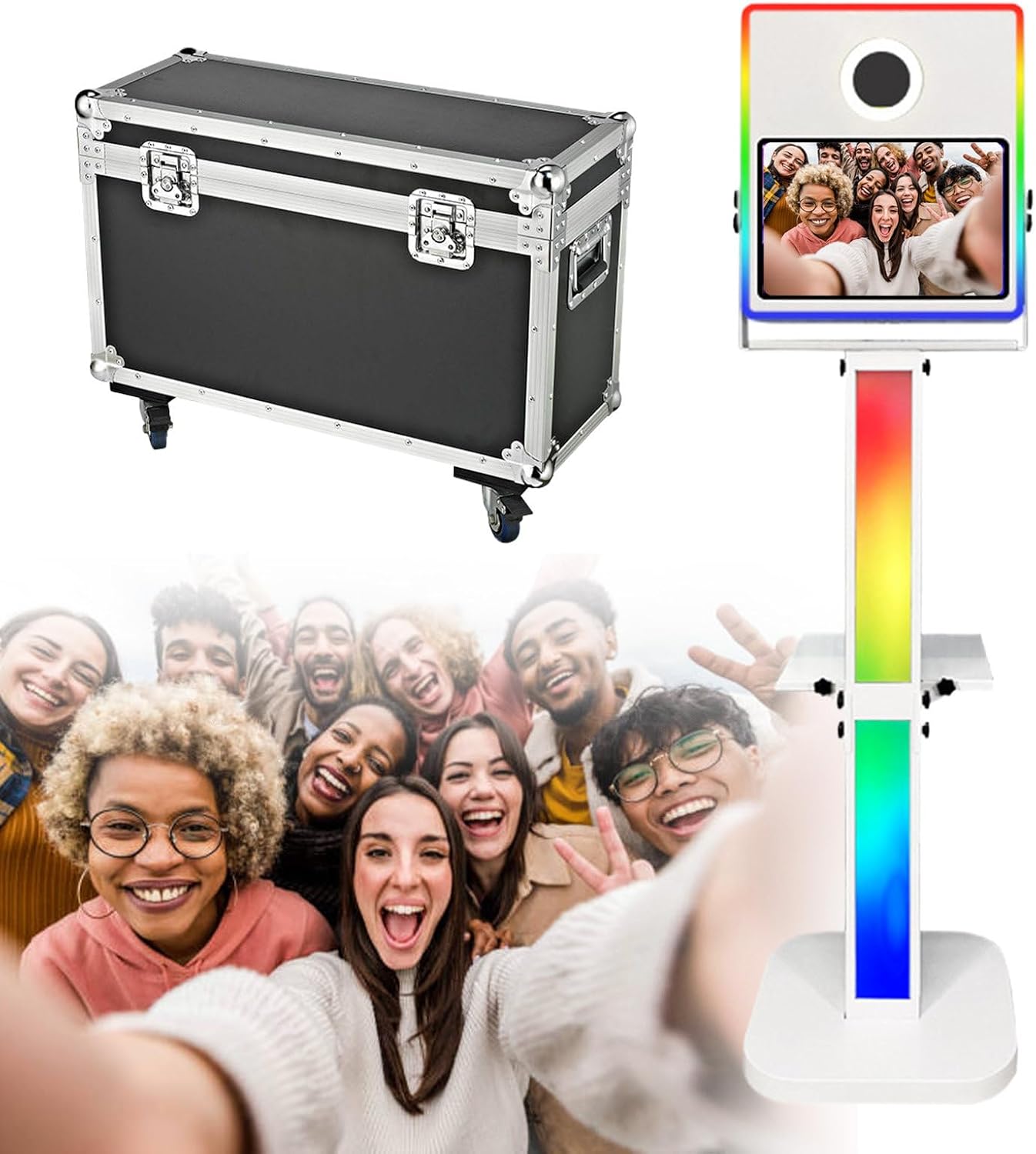 Amazon.com : KJLYLPP Portable Selfie Photobooth Machine - DSLR Camera ...