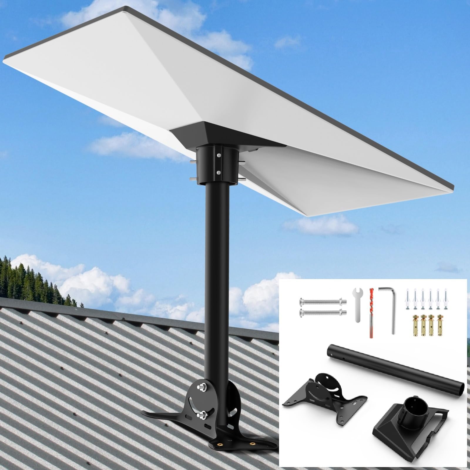 Amazon.com: Starlink Generation 3 Heavy Duty Pivot Roof Mount Kit ...