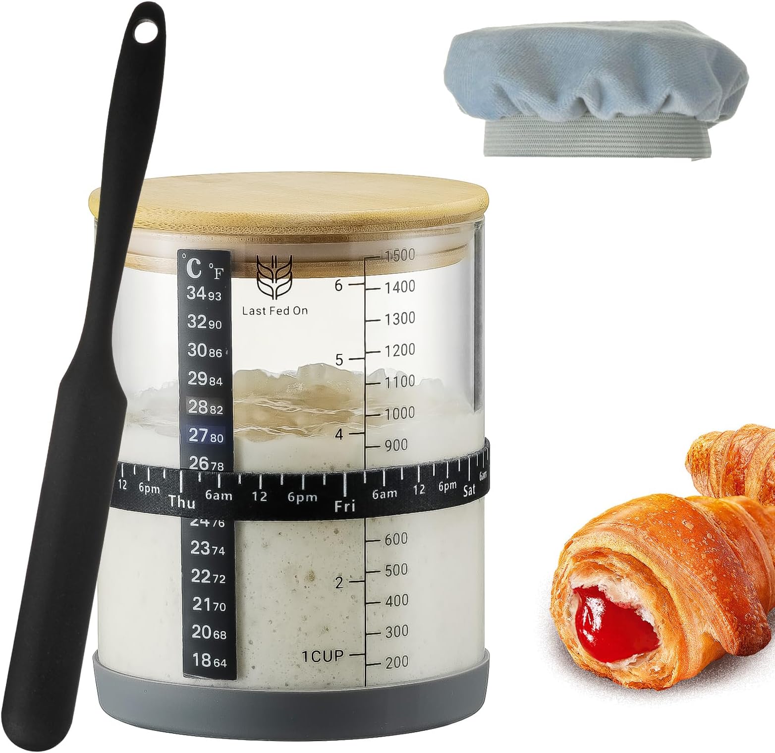 Amazon.com: Sourdough Starter Kit - Sourdough Kit Includes Wooden ...