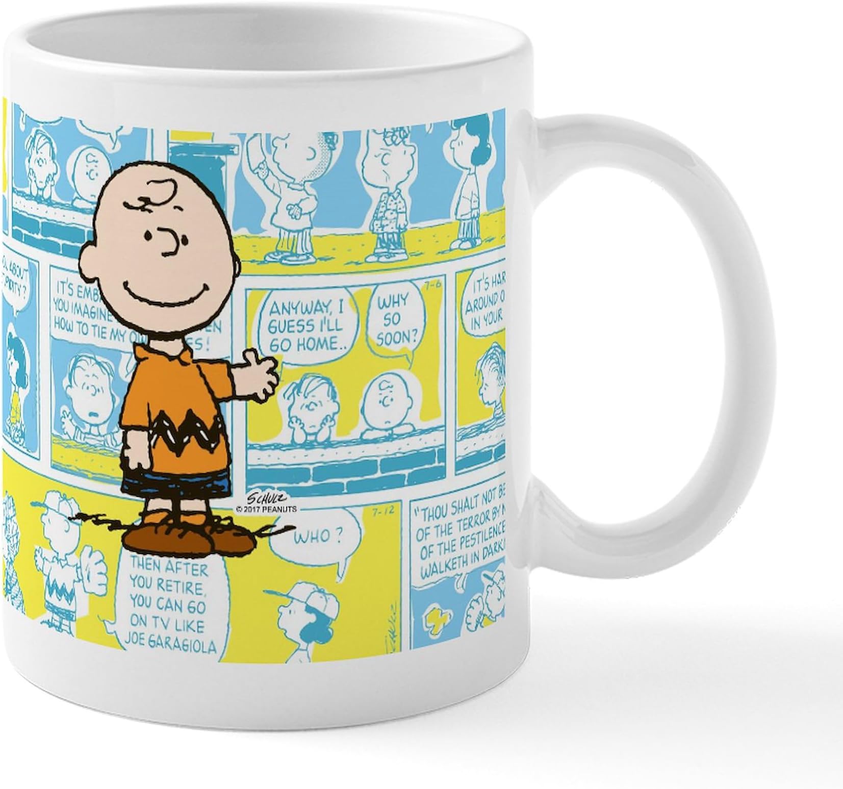 Amazon.com: Department 56 Peanuts Anniversary Charlie Mug : D56 Peanuts ...
