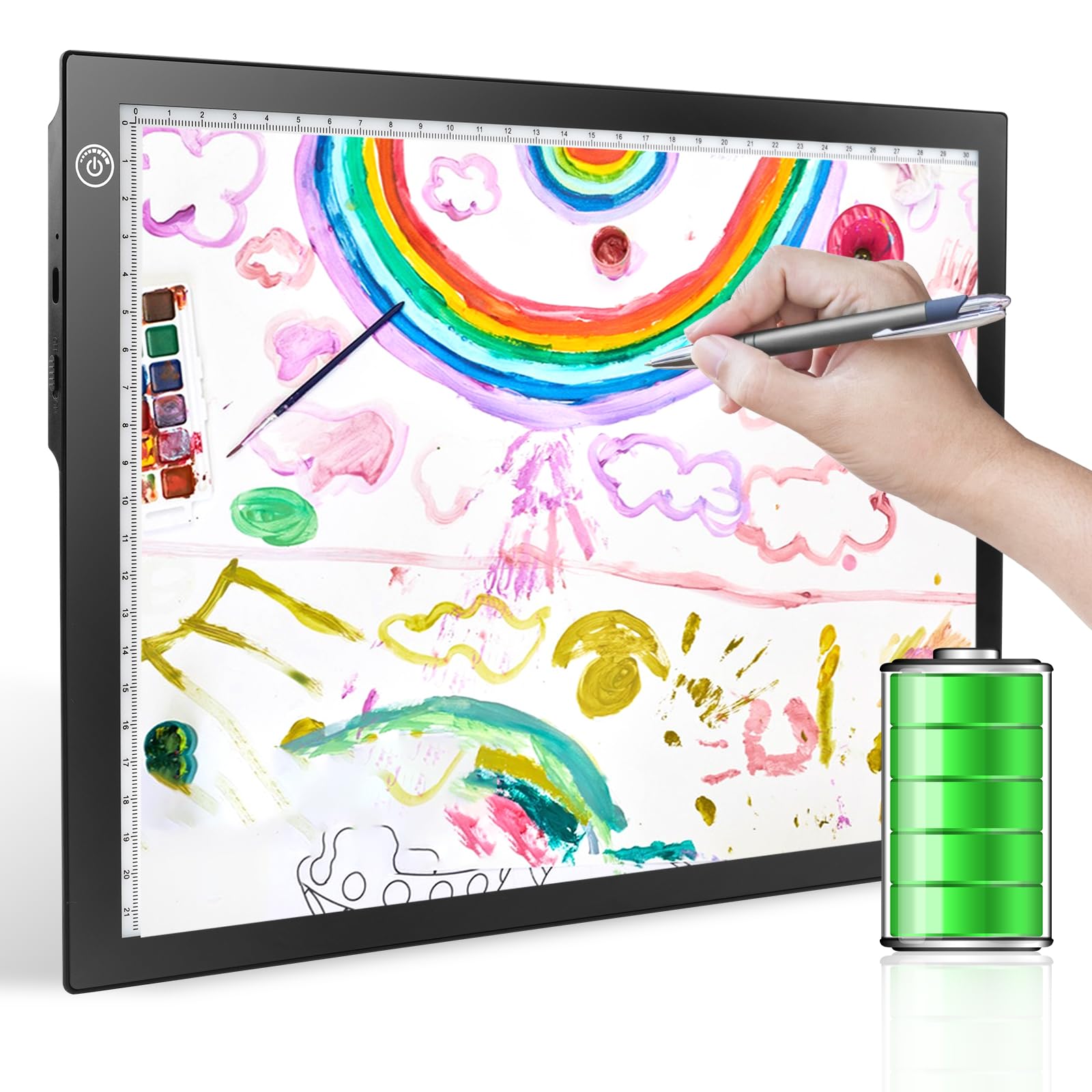 Amazon.com: LooEooDoo Rechargeable A4 Light Drawing Board, Lithium ...