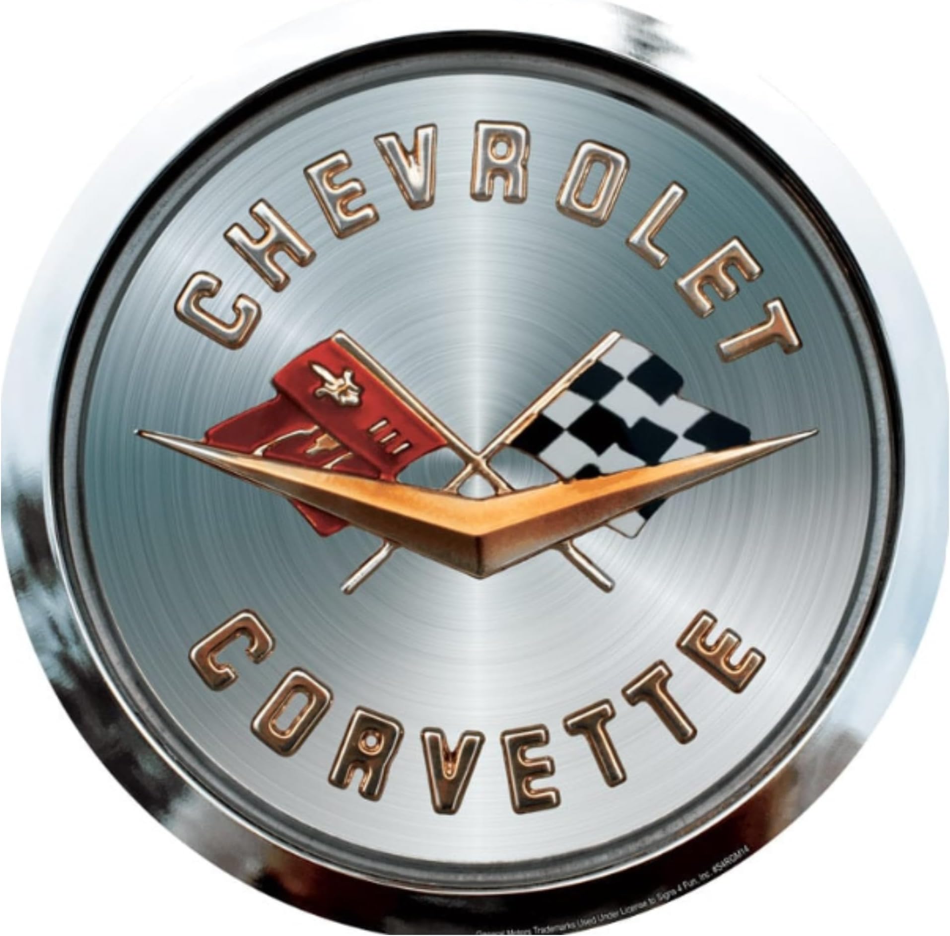 Amazon.com: Signs 4 Fun Round Sign | Chevy Corvette Gas Cap | 12 ...