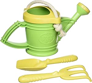 Amazon.com: Green Toys Watering Can, Green 4C - Pretend Play, Motor ...