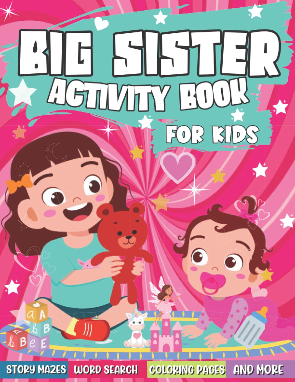 Big Sister Activity Book: The Perfect Gift For 4-8 Years Olds Becoming ...