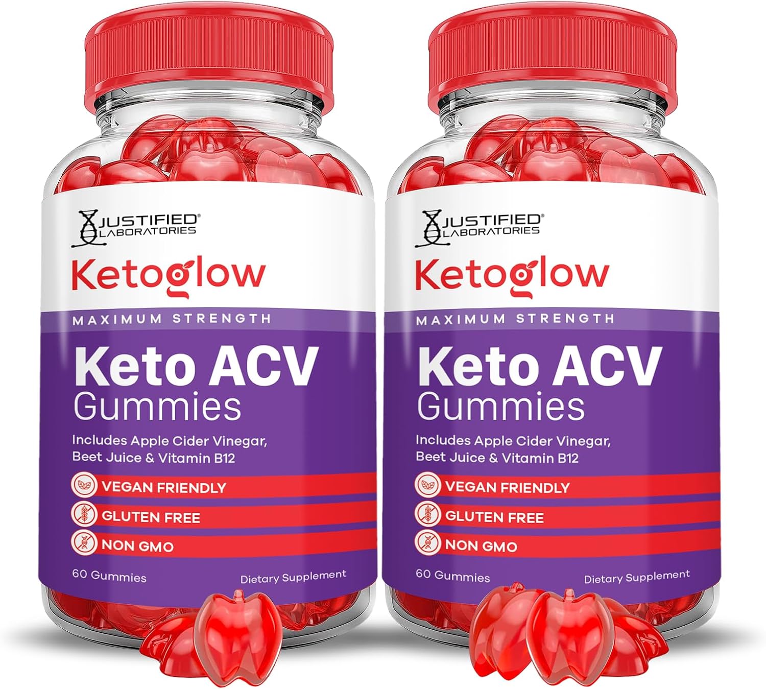 Amazon.com: (2 Pack) Keto Glow Keto ACV Gummies Advanced Formula 1000MG ...