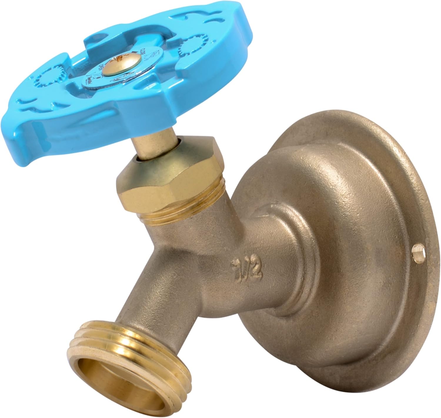 SharkBite 1/2 x 3/4 Inch MHT 45 Degree Hose Bibb, Multi Turn, Push to ...