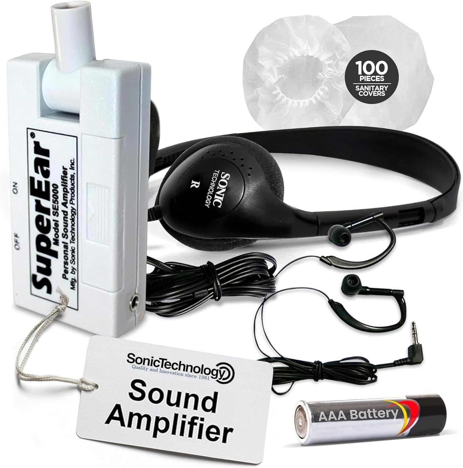 Amazon.com: SuperEar Bundle: Personal Sound Amplifier Model SE5000 ...