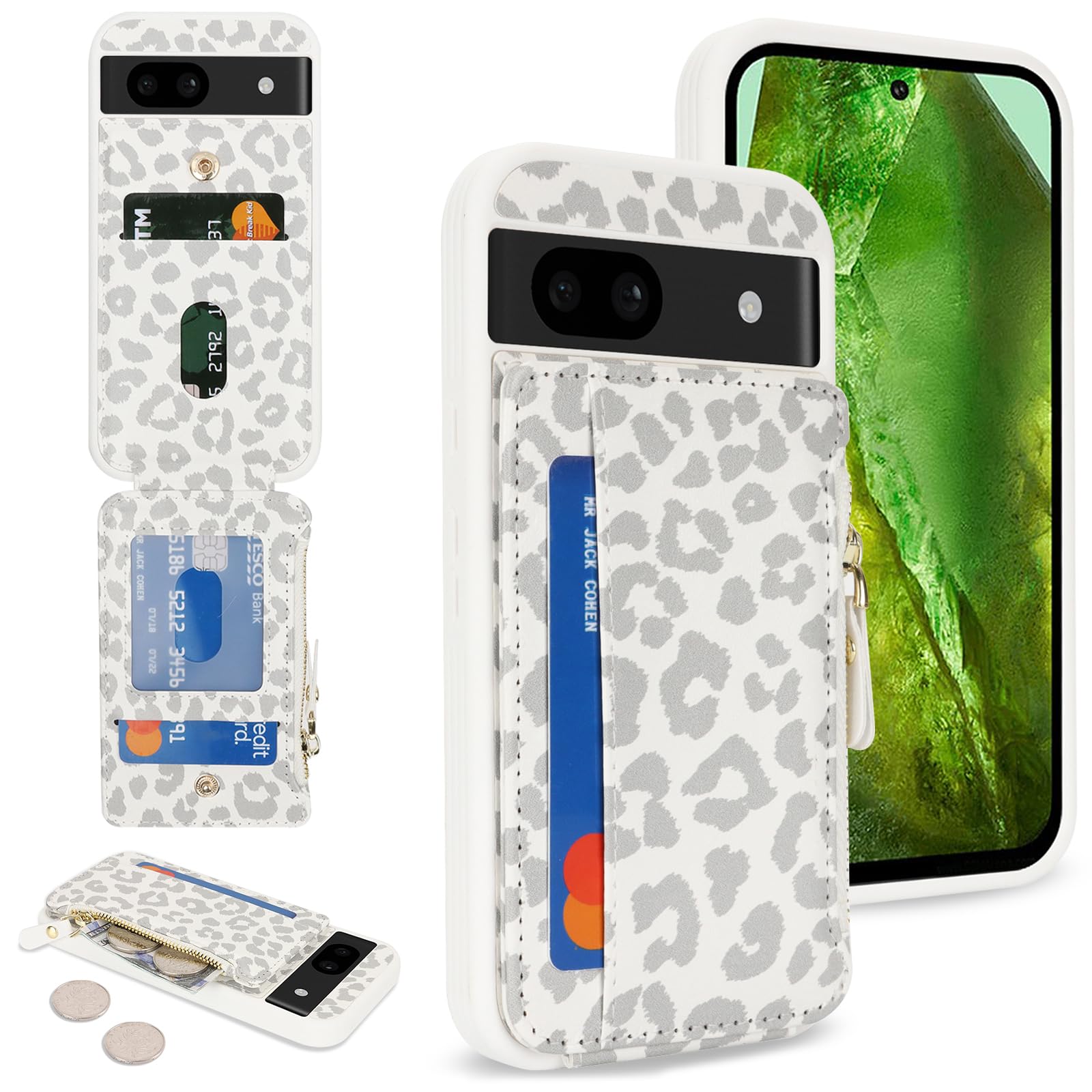 Amazon.com: Cavor for Google Pixel 8a Case Wallet,for Pixel 8a Wallet ...