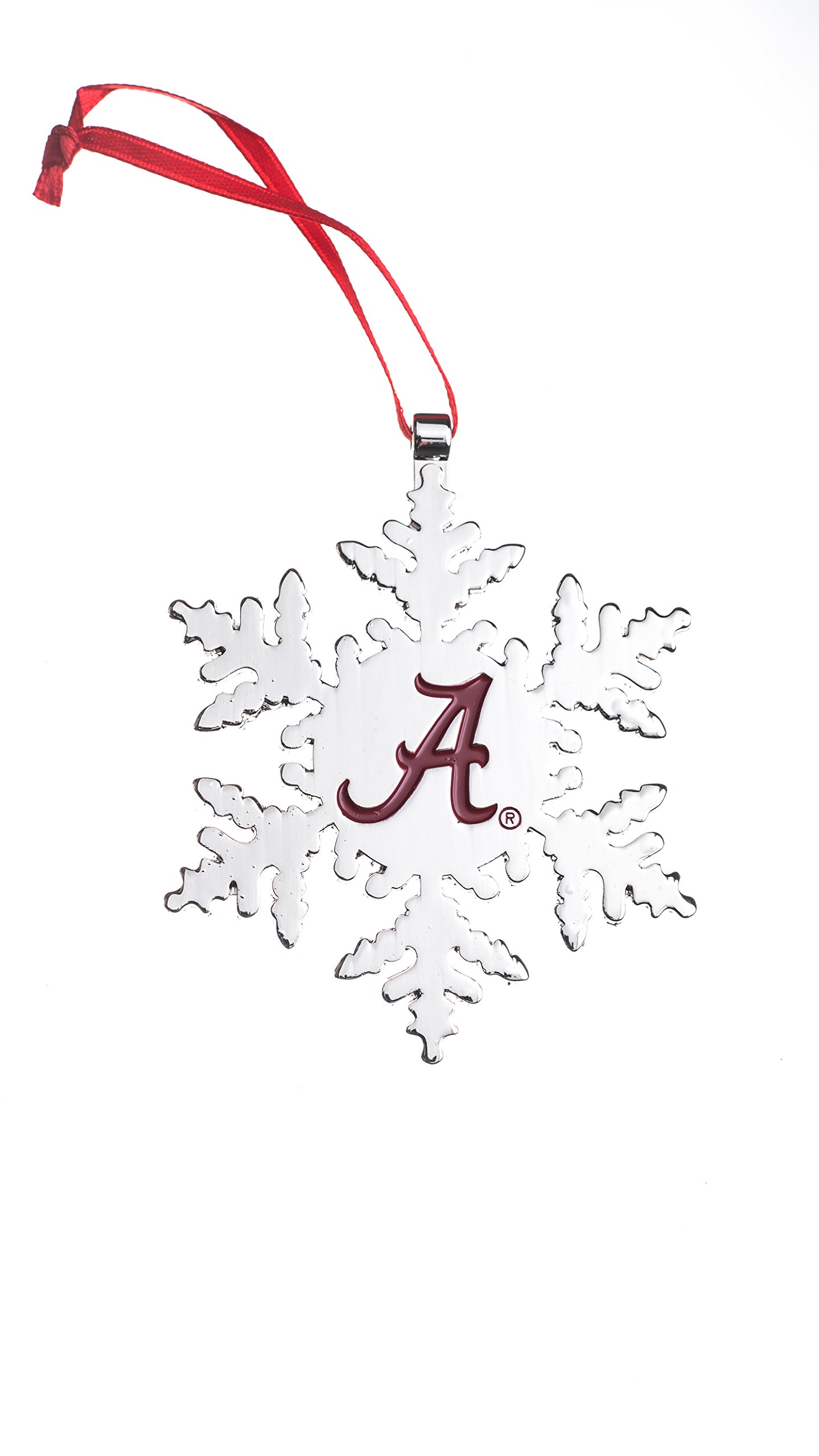 Amazon.com: Alabama Crimson Tide Script A Snowflake Christmas Ornament ...