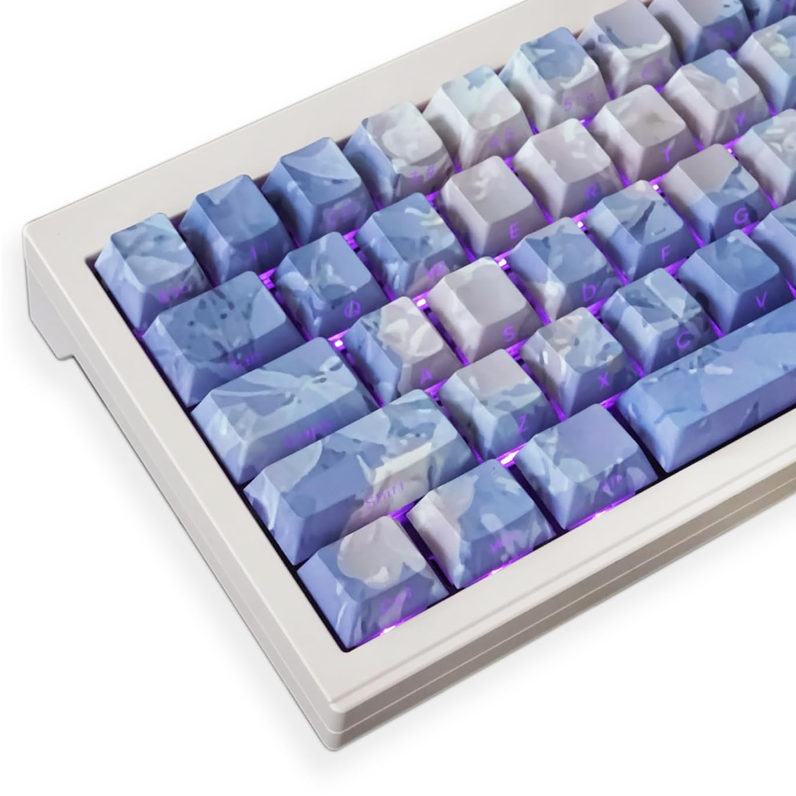 Amazon.com: Hunfuthr Side Printed Keycaps,129 Keys PBT Backlit Cherry ...