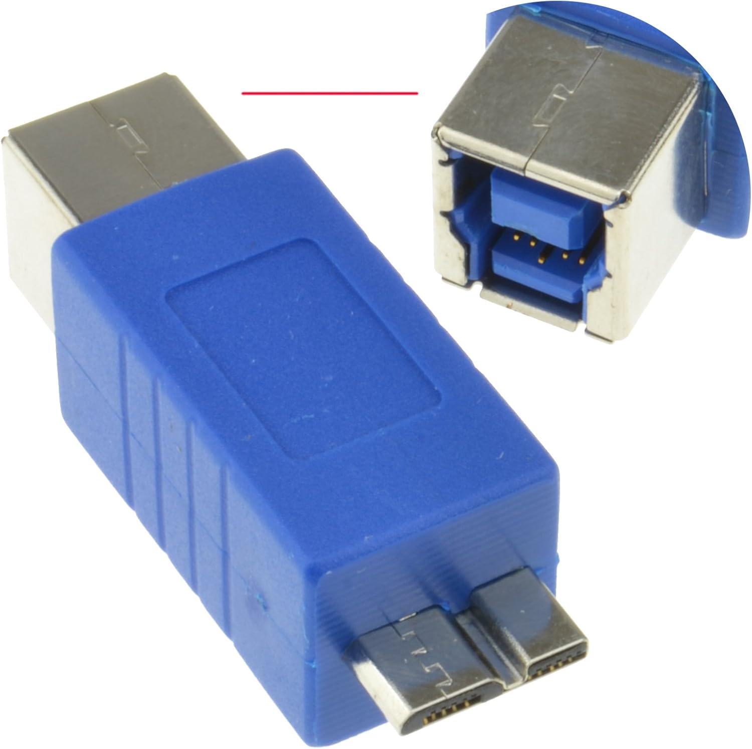 kenable USB 3.0 SuperSpeed Type B Female to Micro B Male 10 pin Adapter ...