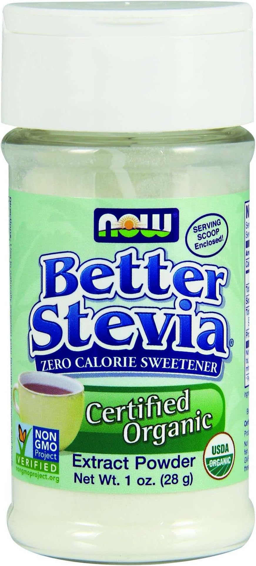 Amazon.com : Now Foods, Better Stevia White Ext Powder, 1 Ounce ...