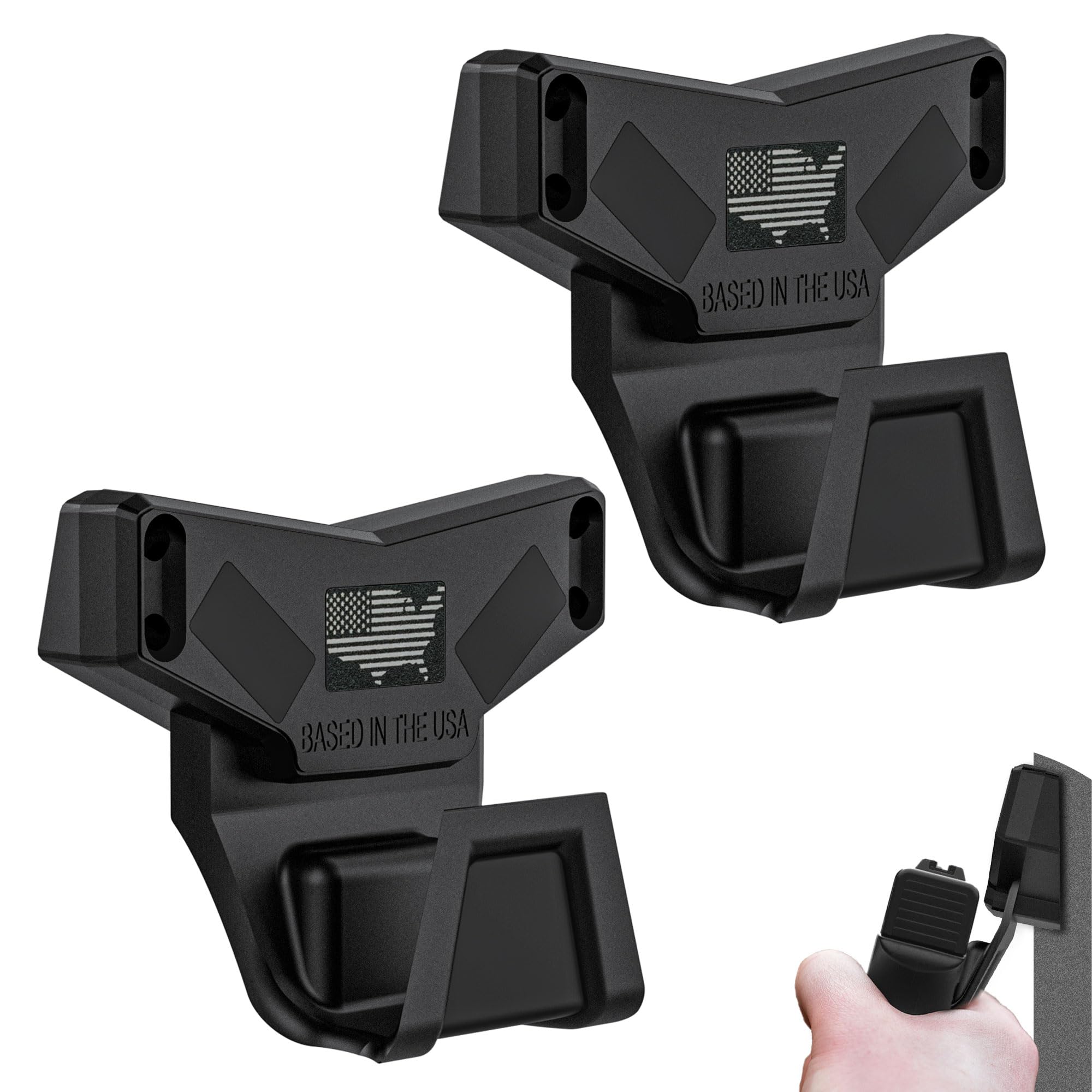 Snapklik.com : 2 Pack Magnetic Gun Mount - Magnetic Car Holster