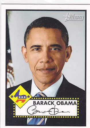 2009 TOPPS HERITAGE BARACK OBAMA PRESIDENTS INSERT at Amazon's Sports ...
