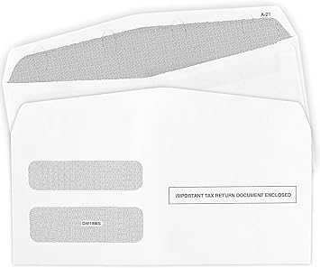 Amazon.com : 100 1099 NEC Tax Form Envelopes, Designed for Printed 1099 ...