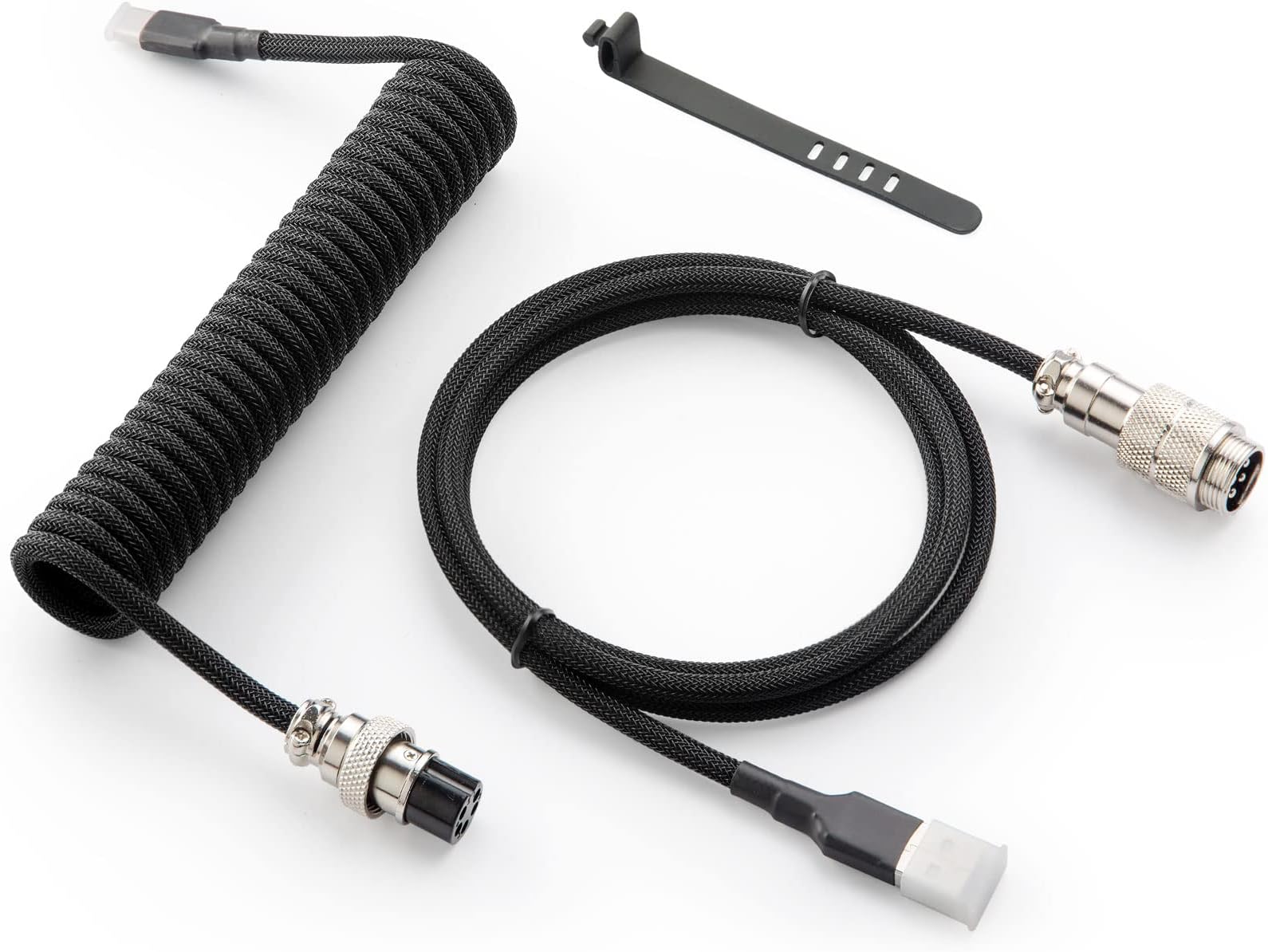 Amazon.com: DROP Black and White Coiled Keyboard Cable - Aviator ...