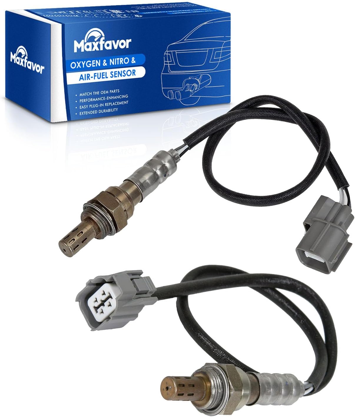 Amazon.com: Maxfavor 2Pcs Oxygen O2 Sensor Replacement for Honda Accord ...