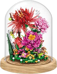 Miniso Flower Language Series Dust-Protection Cover Building Blocks ...