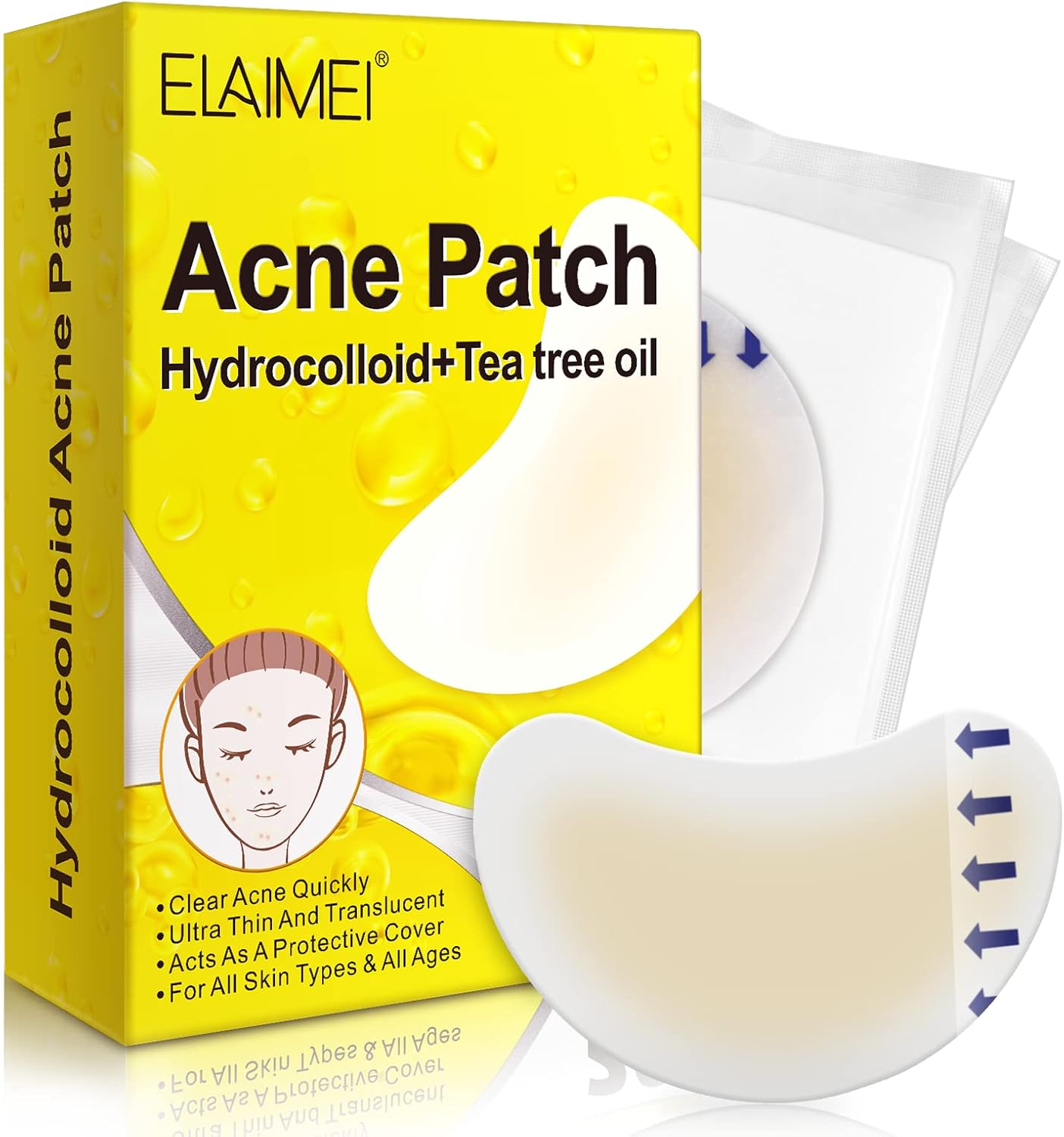 Patchs anti-acné hydrocolloïdes, housse de contrôle de l'acné, patch de ...