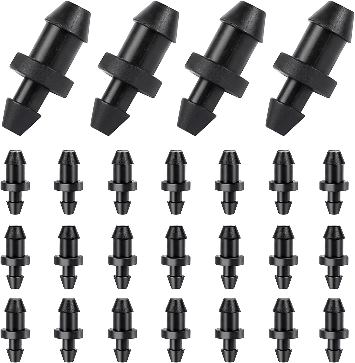 Amazon.com: 100 Pcs 1/4 Inch Drip Irrigation Plugs Drip Tubing End Plugs Black Irrigation ...