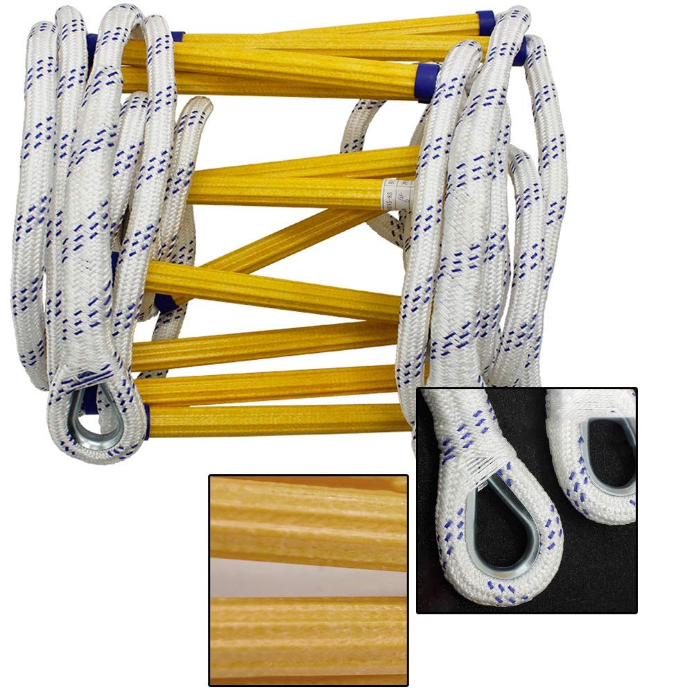 Buy MAHFEI Emergency Fire Escape Ladder, Resin Fire Escape Ladder ...