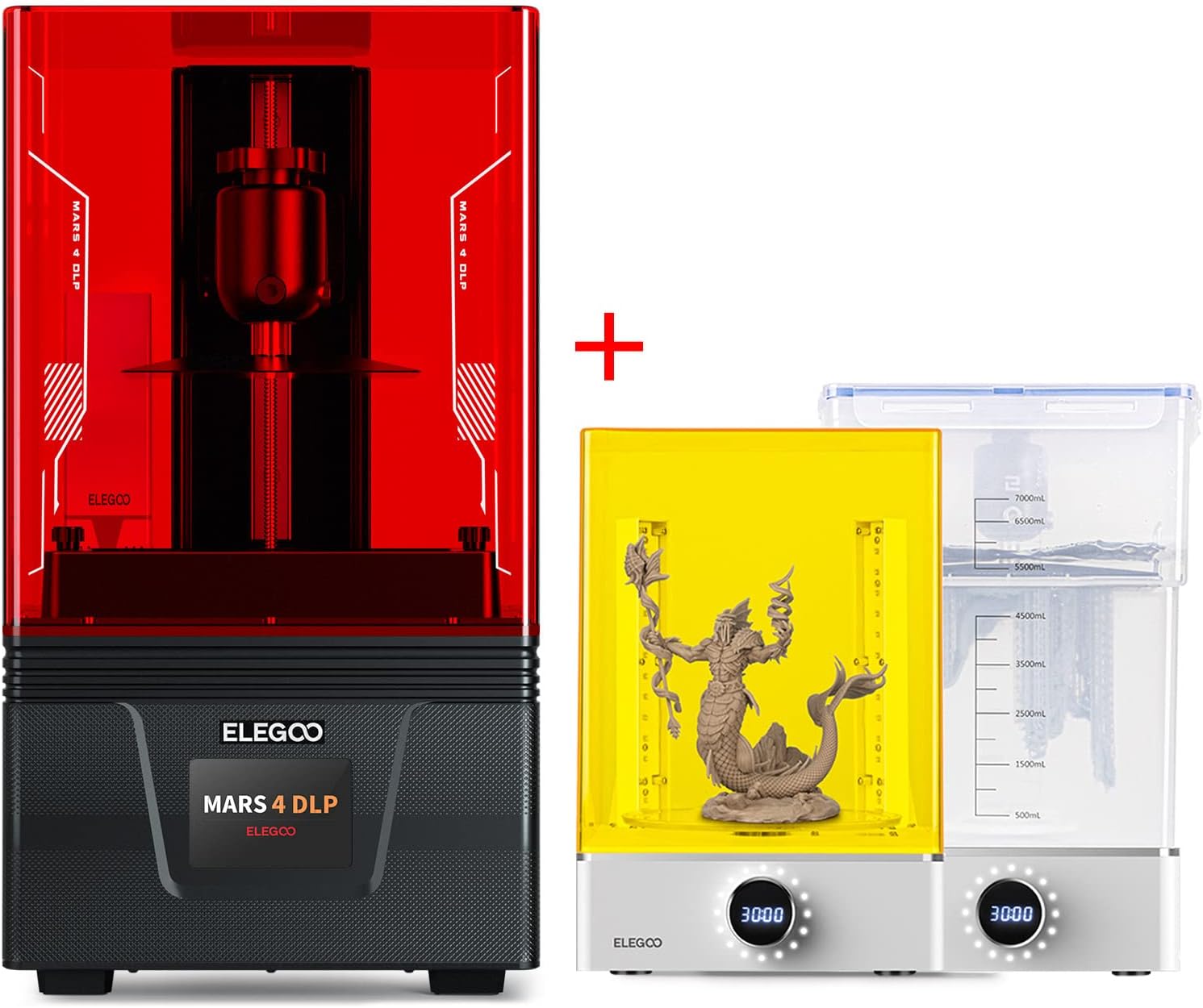 Amazon.com: ELEGOO Mars 4 DLP 3D Printer and ELEGOO Mercury X Bundle ...