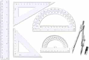 Math Set Generic A4 Drawing Board Drafting Table Portable Square Clamps ...