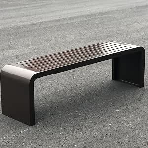 SHENJIA Outdoor Metal Bench Potting Benches, Steel Frame Weatherproof ...