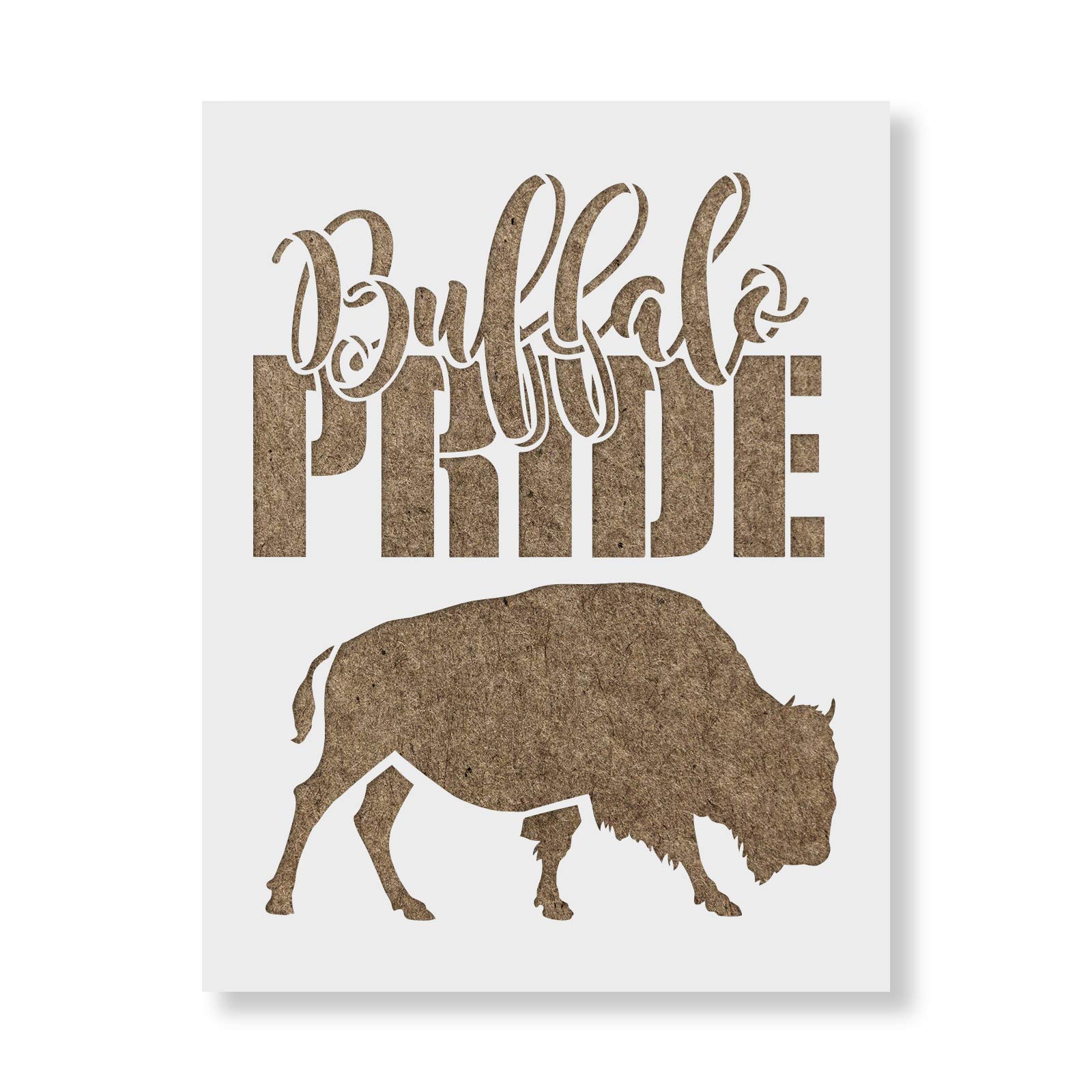 Amazon.com : Buffalo Pride Stencil - Ideal for Animal Art and Decor ...