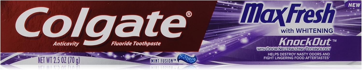 Amazon.com : Colgate Max Fresh Knockout Gel Travel Size Toothpaste - 2. ...