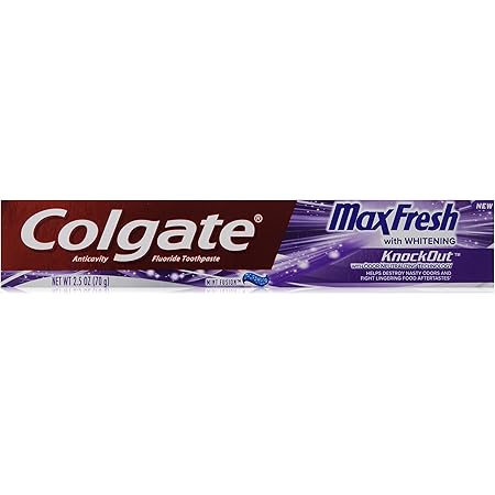 Colgate Max Fresh Knockout Gel Toothpaste, 2.5 Ounce Pack Of 3