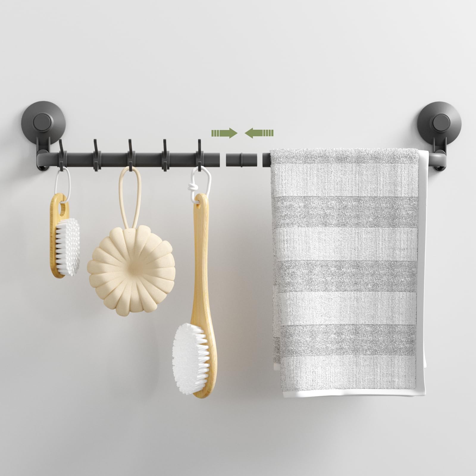 Amazon.com: LUXEAR Towel Bar, 24 Inch Adhesive Bathroom Towel Bar with ...