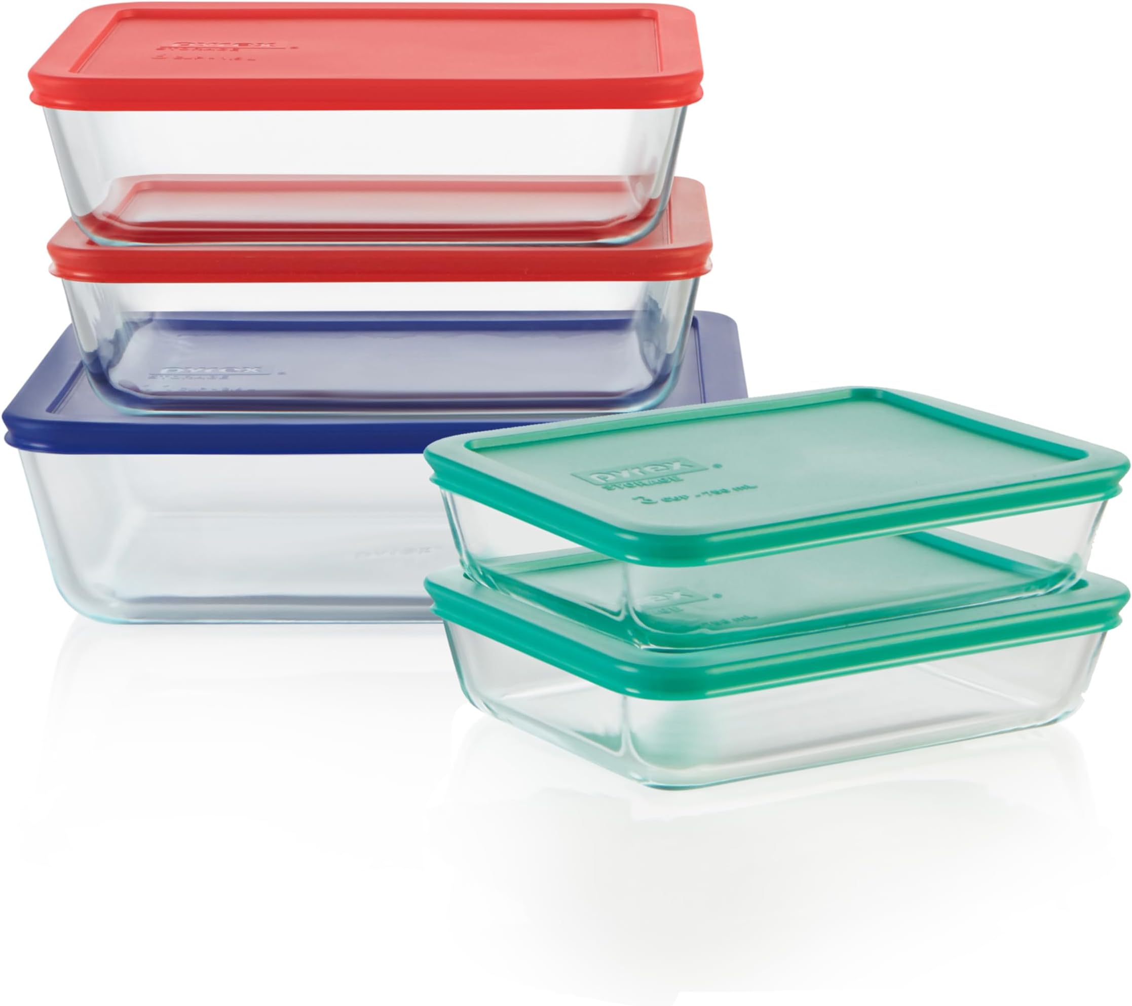 Amazon.com: Pyrex Simply Store 7210 Rectangle Clear Glass Food Storage ...