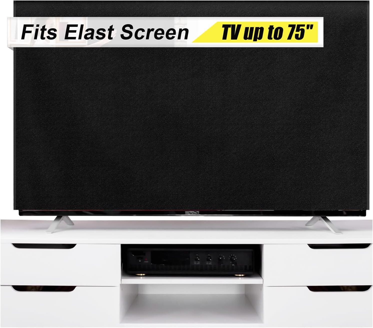 Amazon.com: Fanfanwin 75''W x 42''H Textile Anti-scratch TV Cover for ...