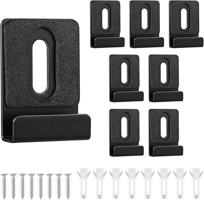 8pcs Metal Mirror Holder Kit, Mirror Mount Clips with Screws Rubber ...