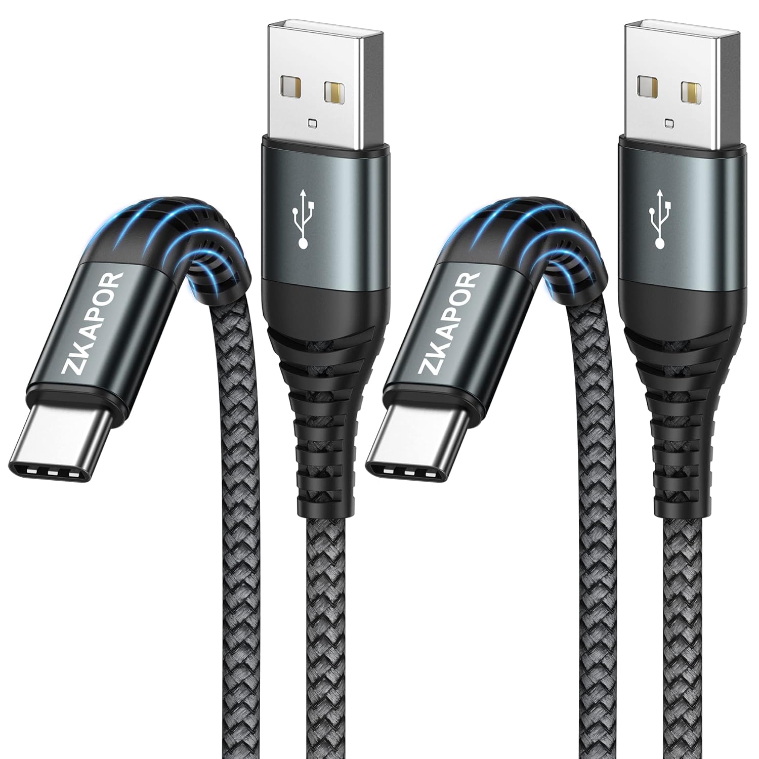 ZKAPOR Extra Long USB C Cable [2Pack 3M], USB C Charger Cable Nylon ...