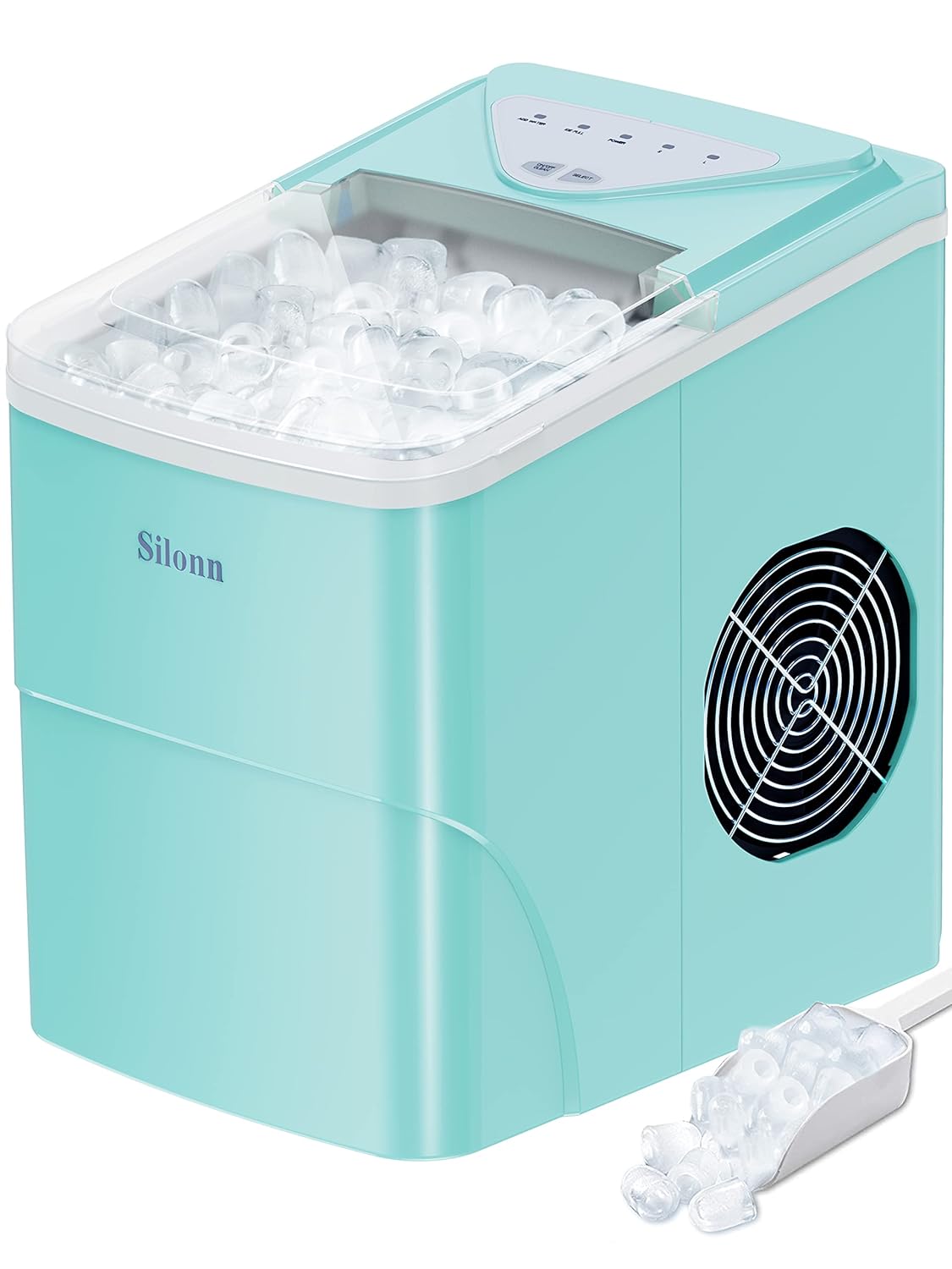 Amazon.com: Silonn Ice Makers Countertop, 9 Cubes Ready in 6 Mins ...