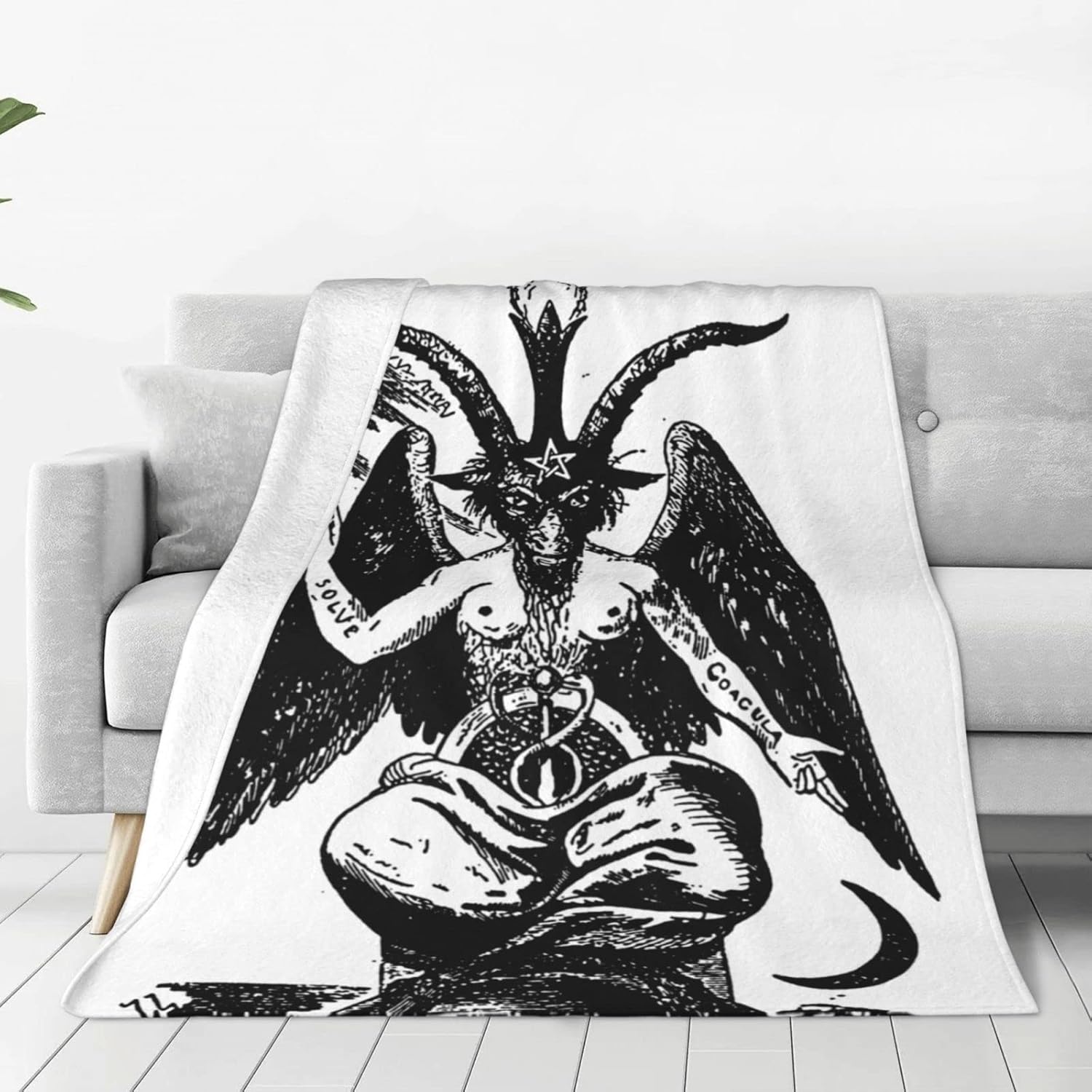 Amazon.com: Satanic Ritual Demon Devil Wicca Wiccan Pagan Baphomet Full ...