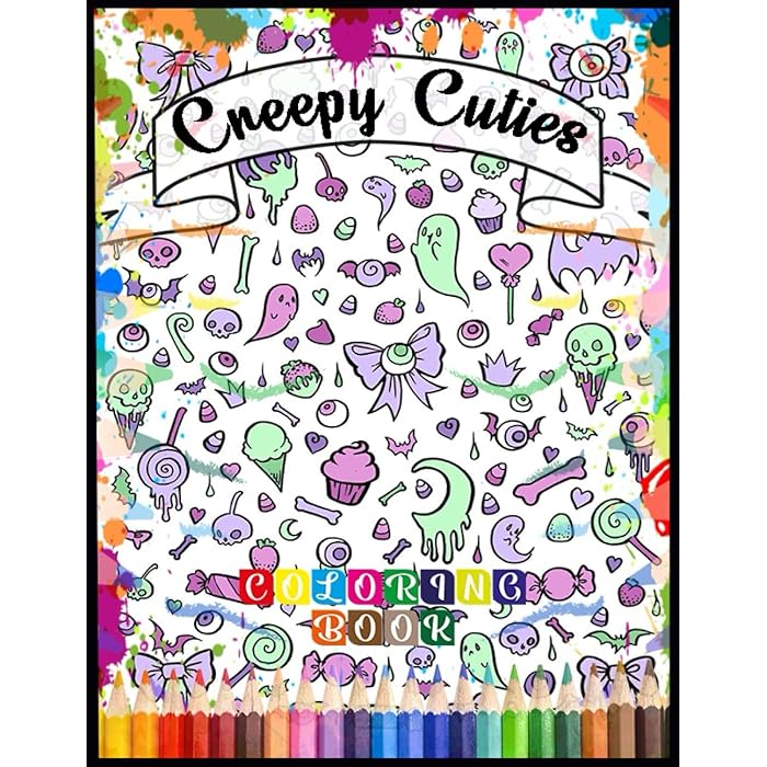 Buy Creepy Cuties Coloring Book: Pastel Coloring Book With Original ...