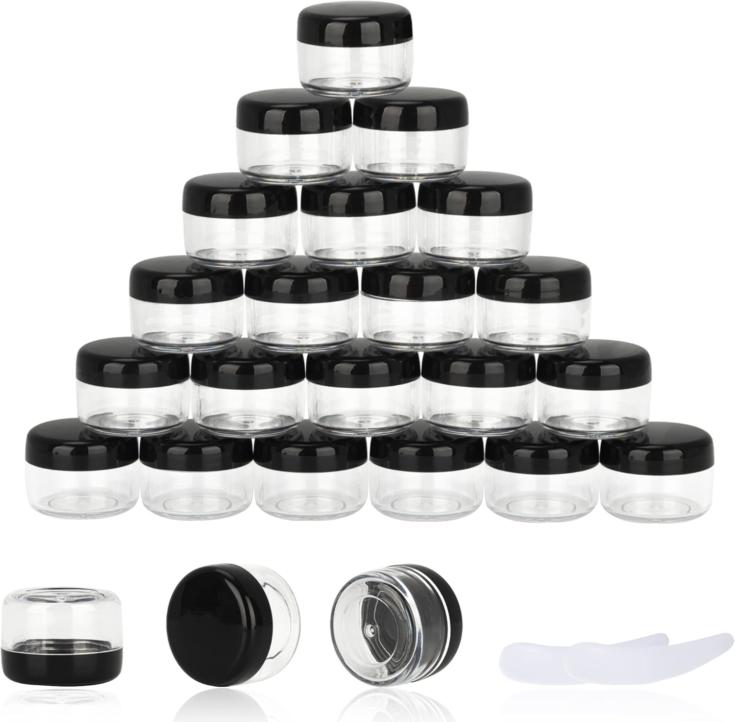 Amazon.com: 25PCS 5 Gram Sample Containers, 5ml Empty Jars with Lids ...