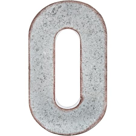 Amazon.com: Galvanized Metal Letters for Wall Decor - 3D Letter O for ...