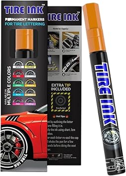 Amazon.com: Tire Ink Color Tire Paint Pen - Waterproof Permanent Paint ...