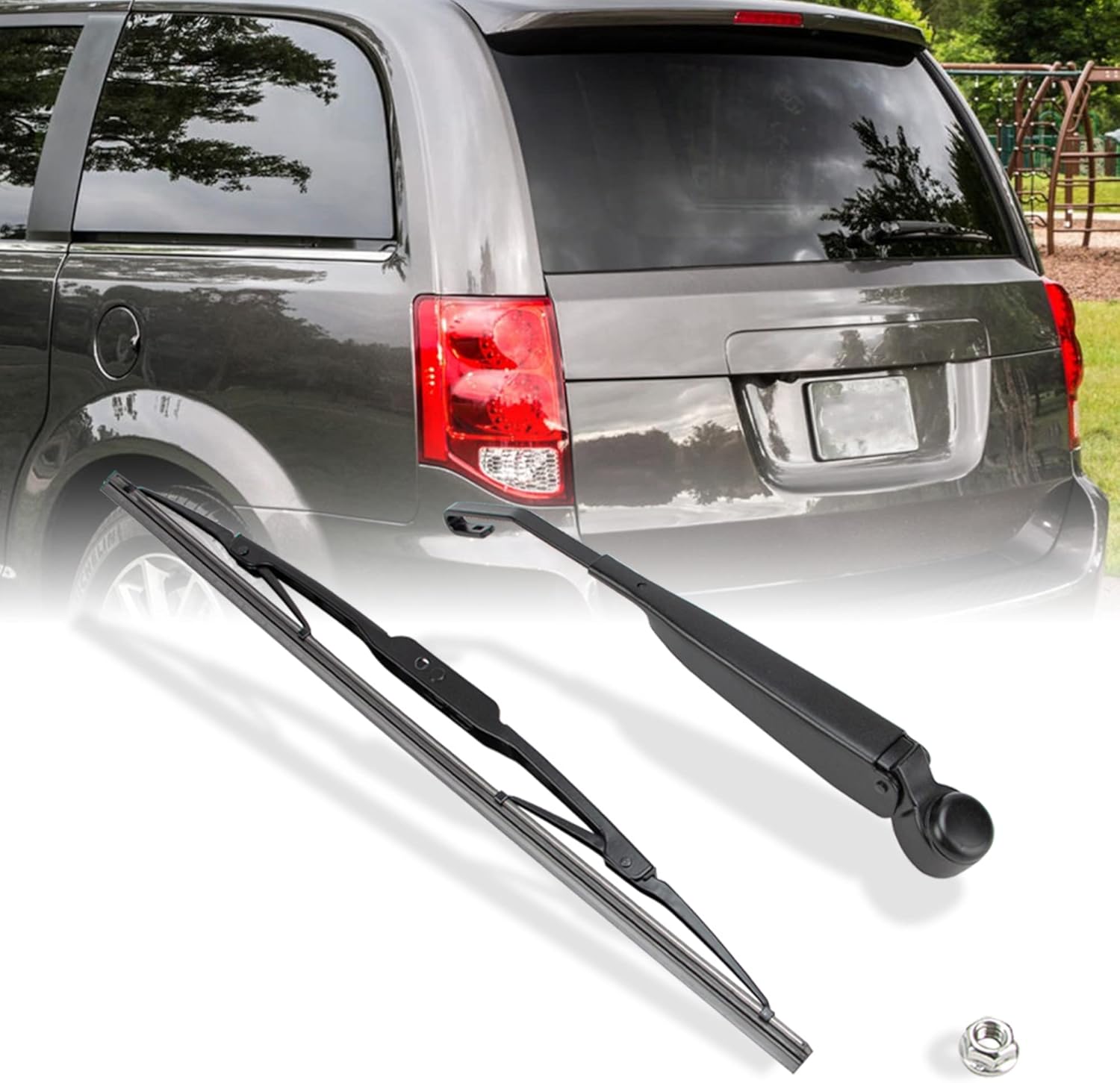 Shopauto Kit de montaje de limpiaparabrisas trasero compatible con ...