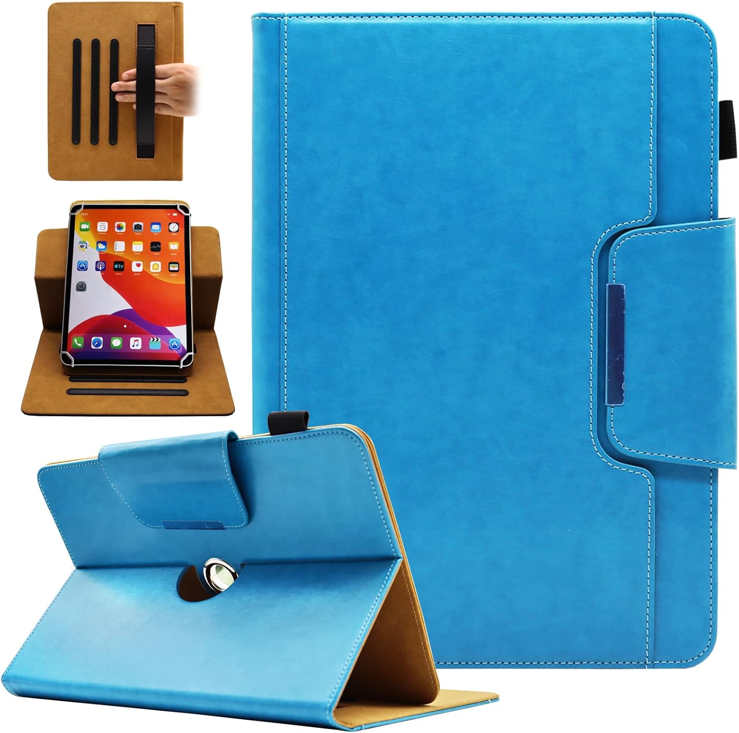 Amazon.com: Universal 7 8 Inch Android Tablet Case, 360 Degree Rotating ...