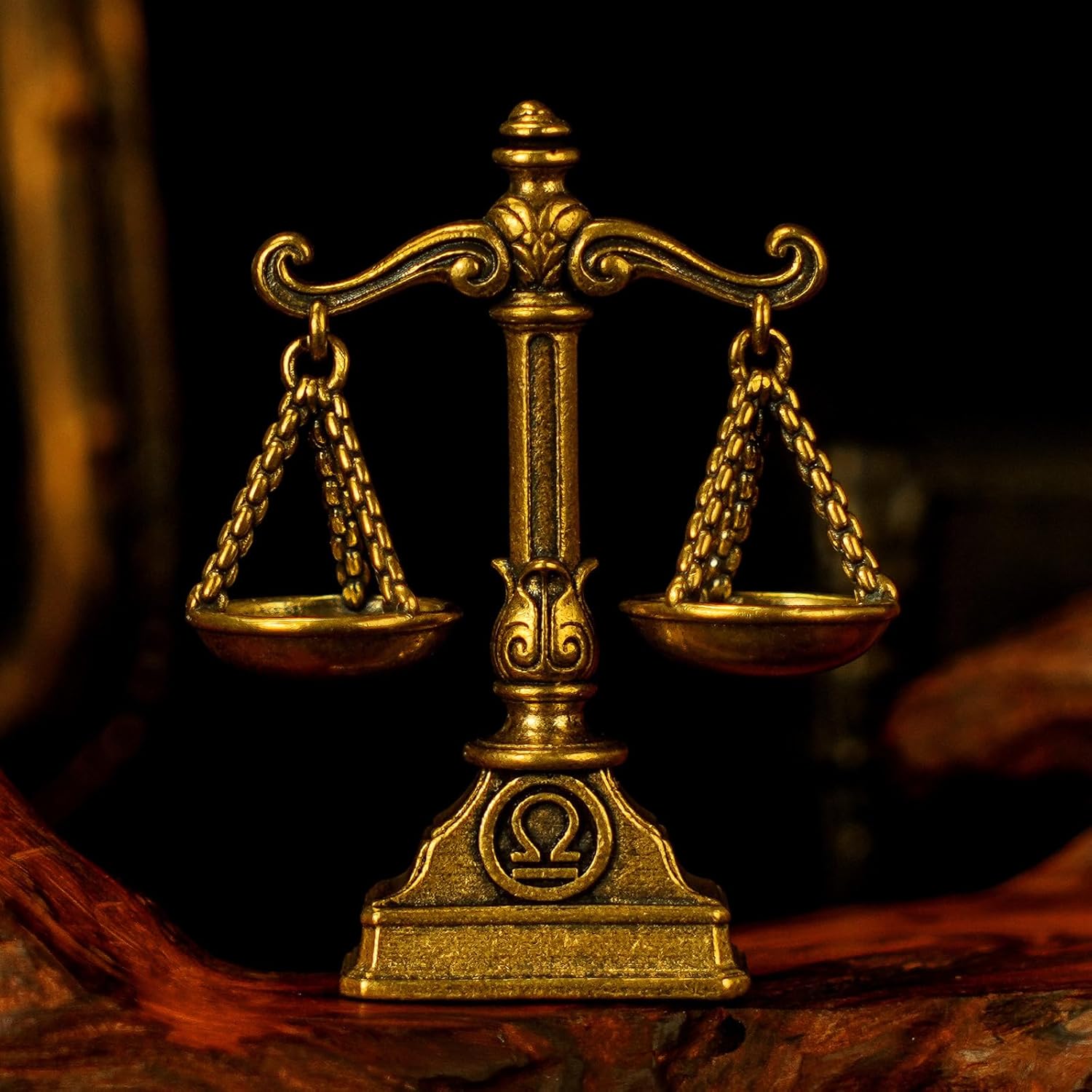 Amazon.com: Libra – Libra Scales Zodiac Brass Sculpture – 100% Solid ...
