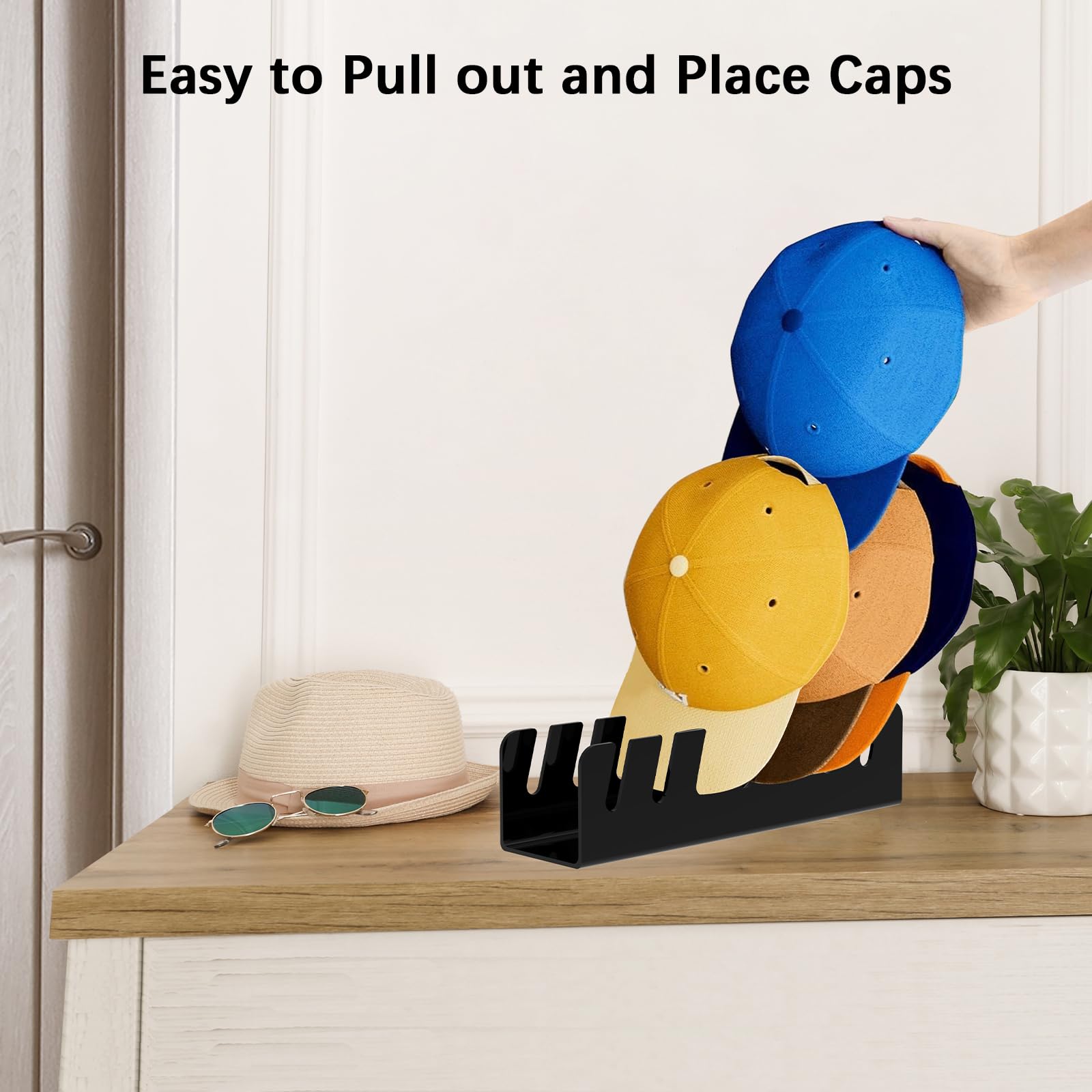 Snapklik.com : 4 Pack Hat Storage Organizer For Baseball Caps - Acrylic ...