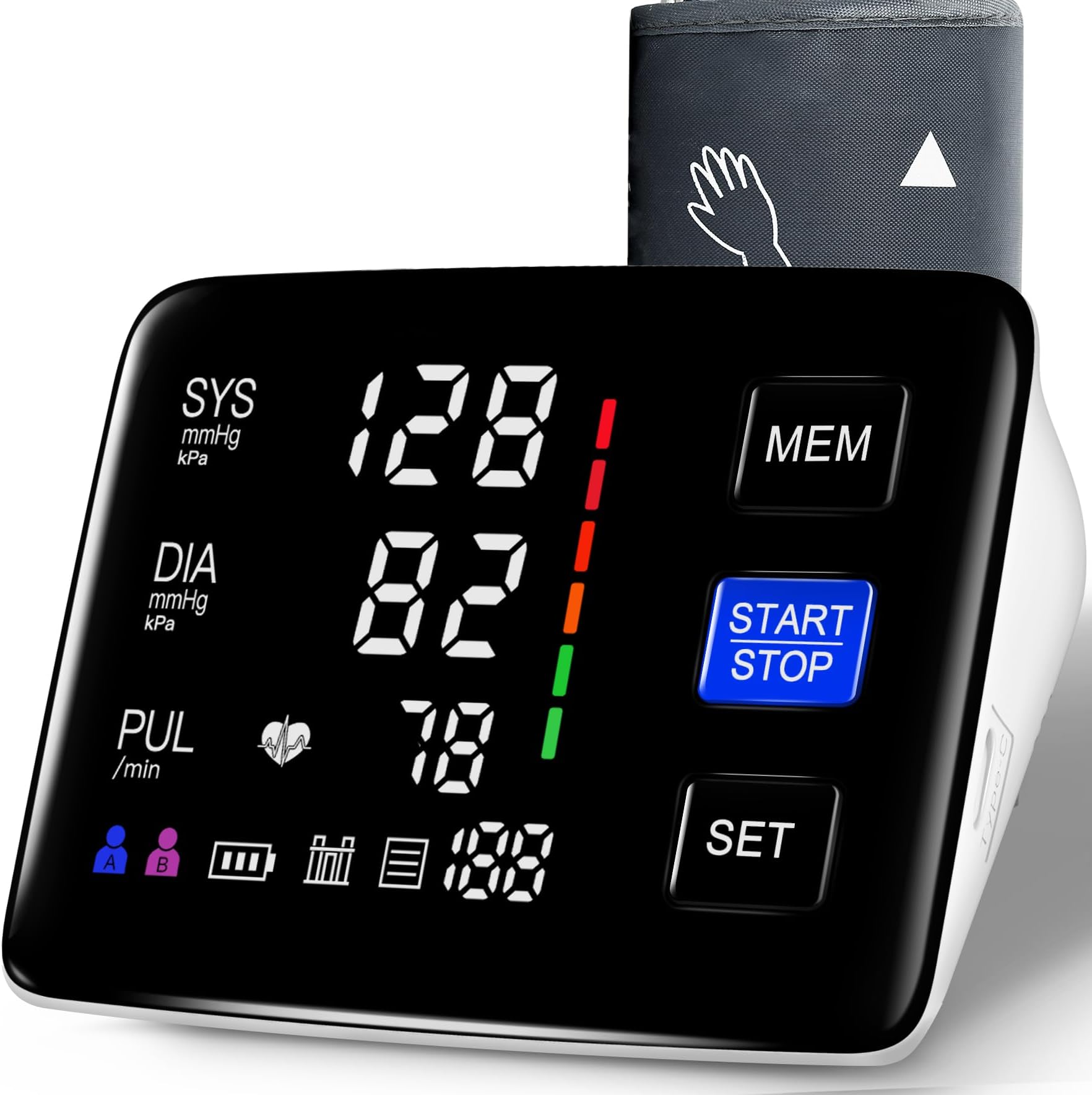 Amazon.com: Blood Pressure Monitor, Extra Large Blood Pressure Cuff ...