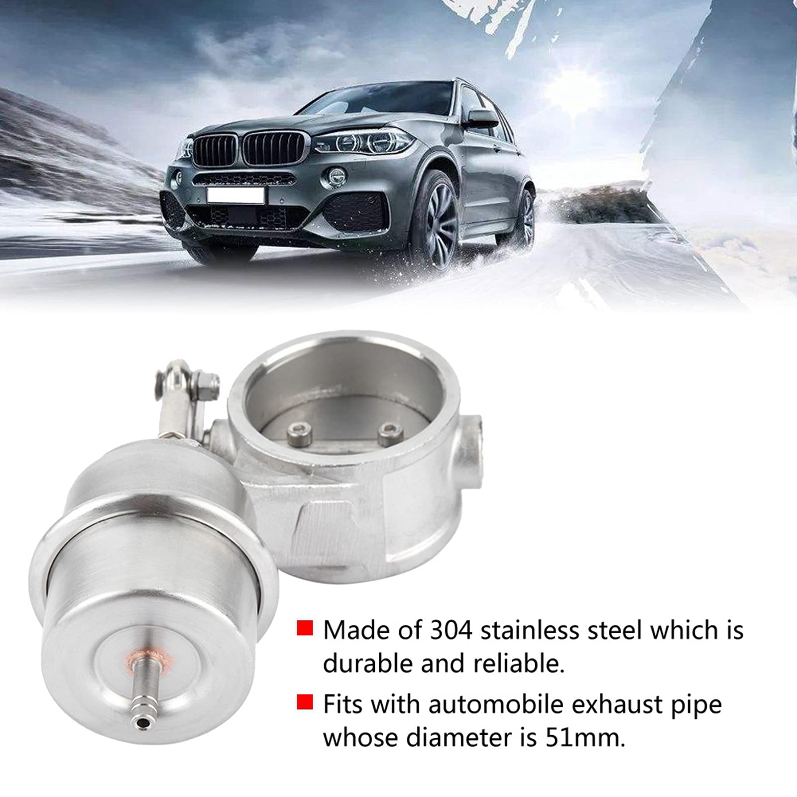 2.5 Muffler Boost Activated - 304 Stainless Steel Vacuum Valve For ...