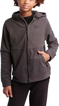 Amazon.com: Reebok Boys' Jacket - Warm Polar Fleece Insulated Jacket ...